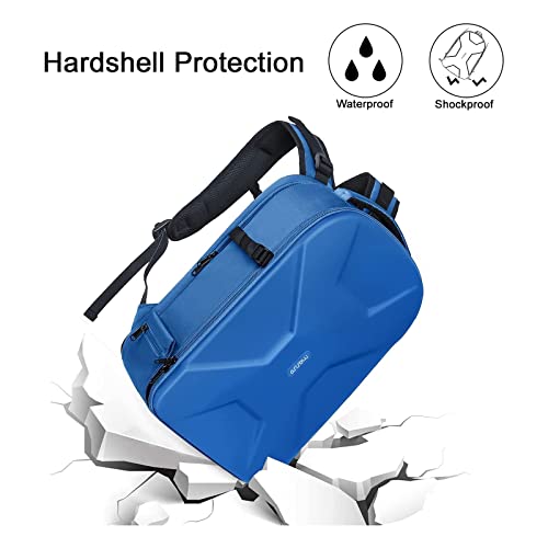 MOSISO Camera Backpack, DSLR/SLR/Mirrorless Photography Camera Bag 15-16 inch Waterproof Hardshell Case with Tripod Holder&Laptop Compartment Compatible with Canon/Nikon/Sony, Royal Blue
