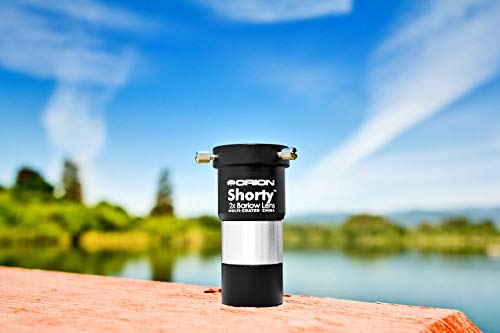 Orion 08711 Shorty 1.25-Inch 2x Barlow Lens (Black), Single