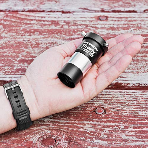 Orion 08711 Shorty 1.25-Inch 2x Barlow Lens (Black), Single