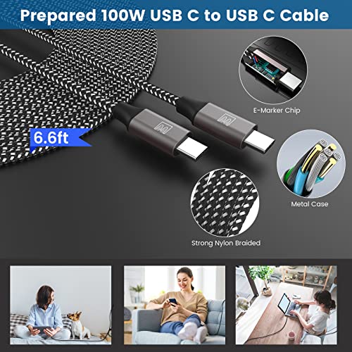 45W Super Fast Charger Type C, [2 PACK] 45 Watt USB-C Charger PD/PPS Wall Charging Block for Samsung Galaxy S23 Ultra/S23+/S22 Ultra/S22+/S22/S20 Ultra/Note 10 Plus, Galaxy Tab S8(with 2x 6.6ft Cable)