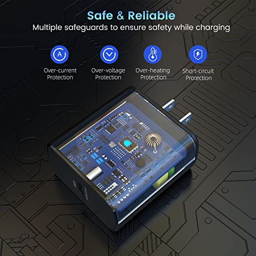 45W Super Fast Charger Type C, [2 PACK] 45 Watt USB-C Charger PD/PPS Wall Charging Block for Samsung Galaxy S23 Ultra/S23+/S22 Ultra/S22+/S22/S20 Ultra/Note 10 Plus, Galaxy Tab S8(with 2x 6.6ft Cable)