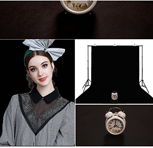 LYLYCTY County Background 5x7ft Non-Woven Fabric Solid Color Black Screen Photo Backdrop Studio Photography Props LY062