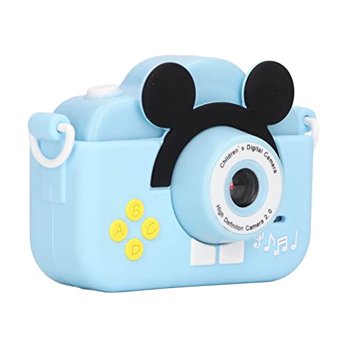 Socobeta Toddler Camera, Cute Cartoon Simple Operation High Definition Kids Camera Multifunction with Lanyard for Home