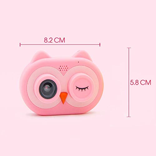 LKYBOA Children Mini Camera - Digital Owl Camera Smart Can Take Pictures (8.2x5.8x3.1cm) (Color : Pink)