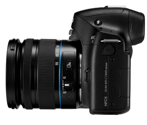 Samsung NX30 20.3MP CMOS Smart WiFi & NFC Mirrorless Digital Camera with 18-55mm Lens and 3" AMOLED Touch Screen and EVF (Black)
