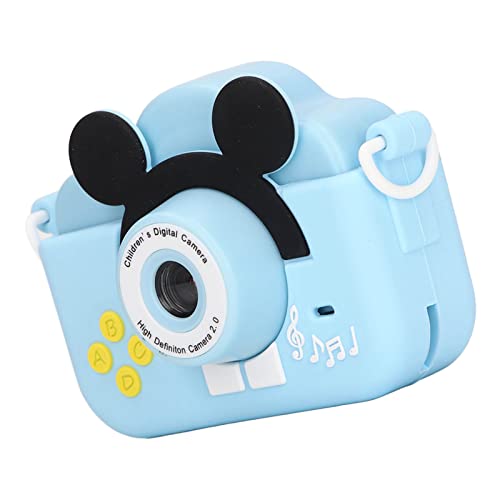 Socobeta Toddler Camera, Cute Cartoon Simple Operation High Definition Kids Camera Multifunction with Lanyard for Home