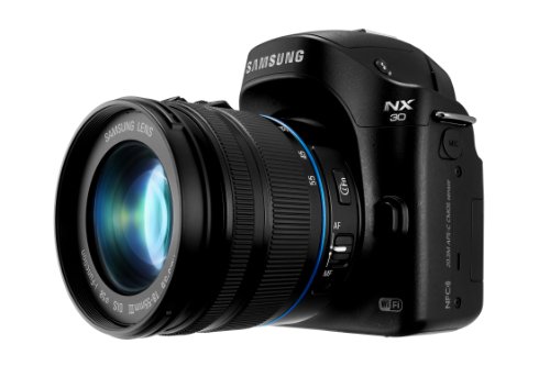 Samsung NX30 20.3MP CMOS Smart WiFi & NFC Mirrorless Digital Camera with 18-55mm Lens and 3" AMOLED Touch Screen and EVF (Black)