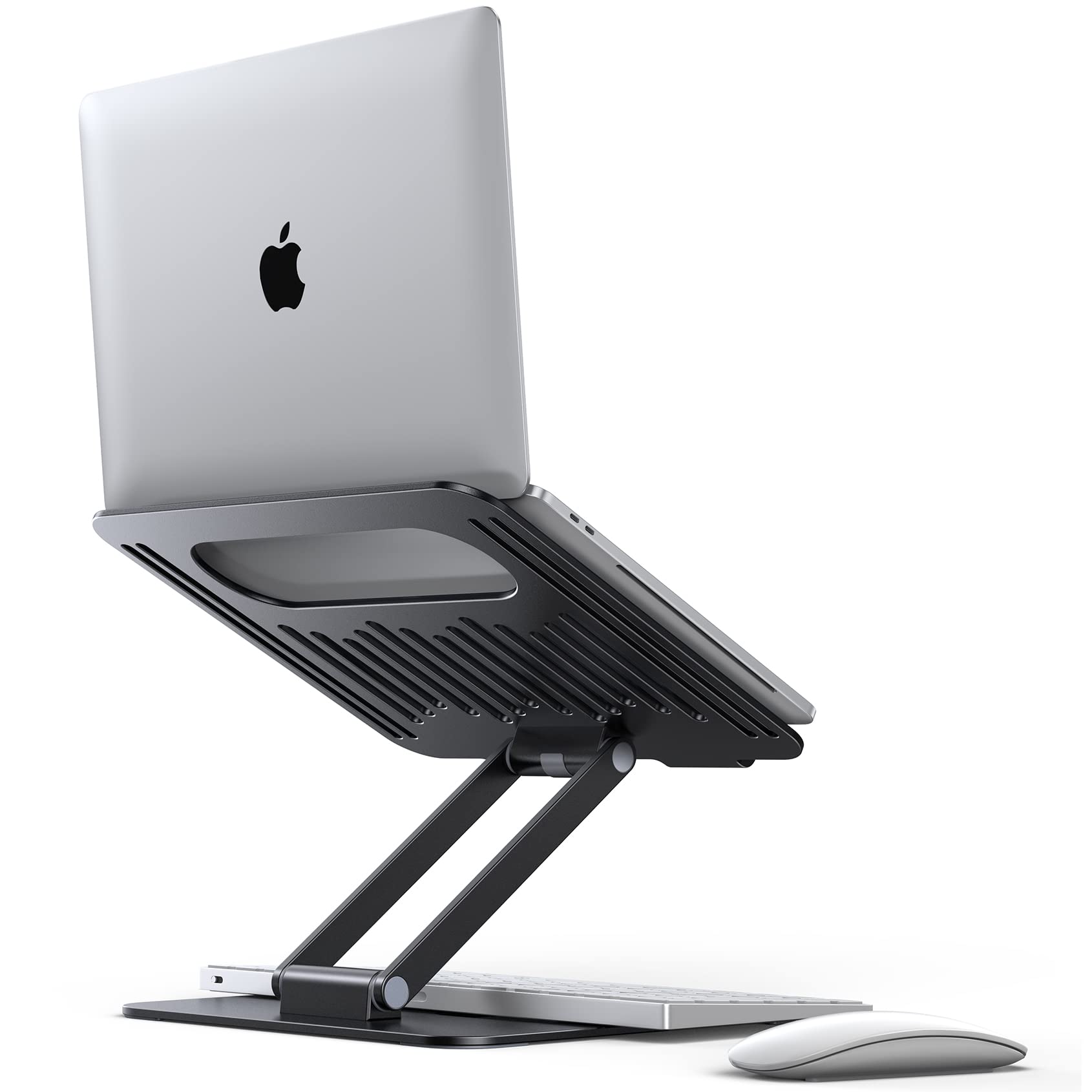 Lamicall Adjustable Laptop Stand, Laptop Stand for Desk, Portable Laptop Riser,Ergonomic Computer Notebook Stand Holder for MacBook Air Pro, Dell XPS, HP-Black