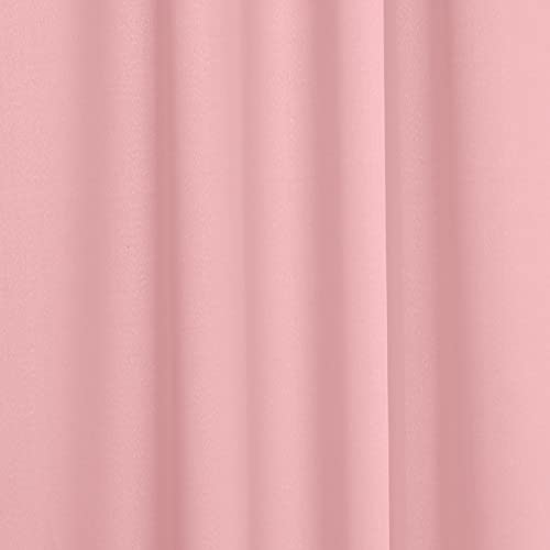 AK TRADING CO. 10 feet x 8 feet Polyester Backdrop Drapes Curtains Panels with Rod Pockets - Wedding Ceremony Party Home Window Decorations - Blush Pink