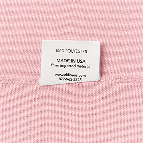 AK TRADING CO. 10 feet x 8 feet Polyester Backdrop Drapes Curtains Panels with Rod Pockets - Wedding Ceremony Party Home Window Decorations - Blush Pink