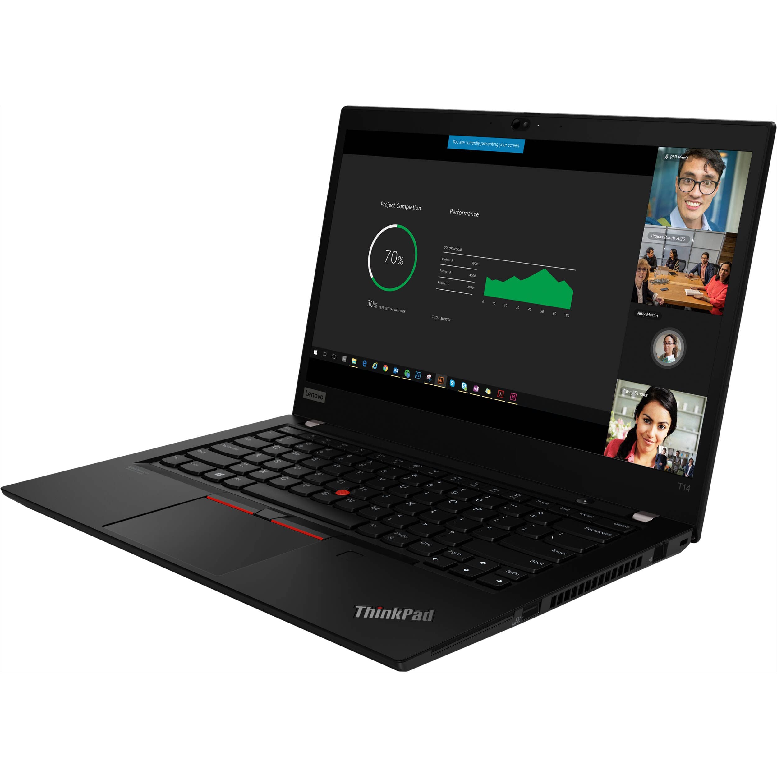 Lenovo ThinkPad T14 14" FHD 1080p IPS Intel Quad-Core i5-1135G7 (Beats i7-10510U), 40GB RAM, 1TB PCIe SSD, Business Laptop, Backlit, Fingerprint, 2 x Thunderbolt 4, Windows 10 Pro, Cable