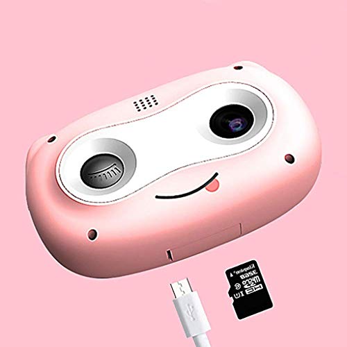 LKYBOA Children Camera Digital - Kids Mini Camera Toy Birthday Gift Portable(Blue,Pink) (Color : Pink)