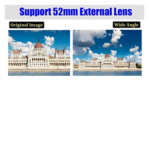Camera Full HD 2.7K Digital Camera with Retractable Flash 3inch Photographic Camera 4X Zoom Professional EIS Video Cam for Digital Camera (Color : Black Standard)