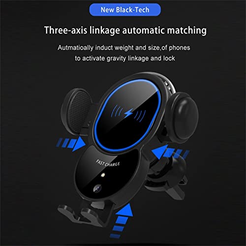 #8gf231 Wireless Car Charger Mount-Triangle Linkage Automatic Clamping Qi Fast Charging