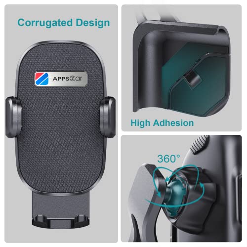 APPS2Car Phone Mount for Tesla Model 3 / Y Car Phone Holder 360° Free Rotation, Flip Cover Design Compatible with All Cell Phones Within 4.7-6.7 Inches