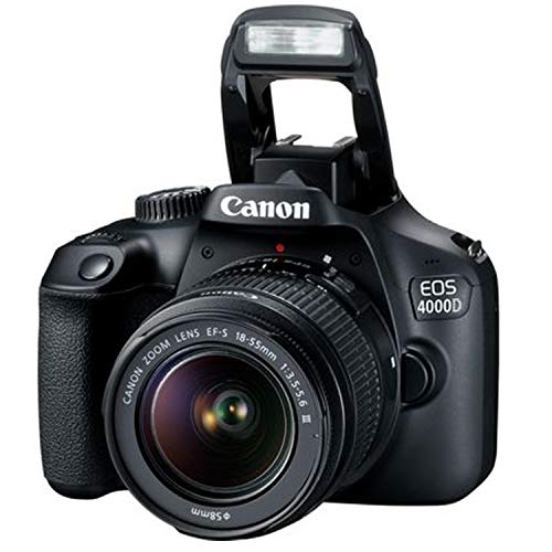 ALS VARIETY EOS 4000D DSLR Camera with 18-55mm f/3.5-5.6 Zoom Lens + 64GB Card,Filters, Case, and More (32pc Bundle)