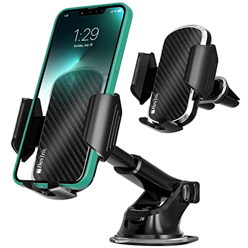 Bestrix Phone Mount for Car â Car Phone Holder Mount, Dashboard, Windshield, and Air Ventâ for All Cars, Installs in Minutes â Holds All Phones up to 6.7ââ Phone Holder for Car Dashboard