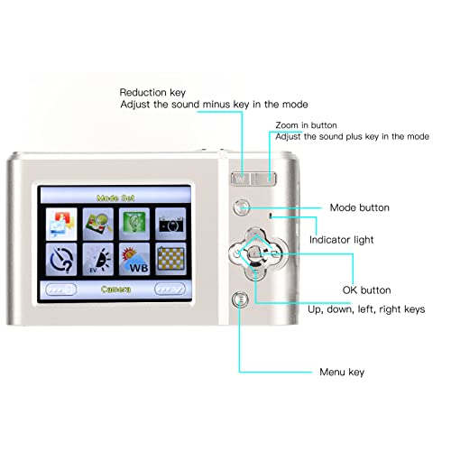 Pssopp Kids Digital Camera 44MP Kids Camera 2.7K Video Recording Digital Camera for Boys Girls Age