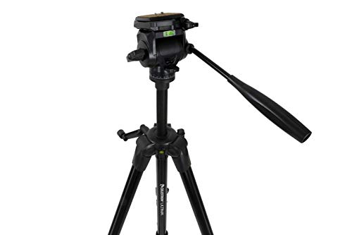 Celestron Ultima Pan Tilt Head Tripod - Excellent Choice for a Spotting Scope, Binocular or Camera (93612),Black