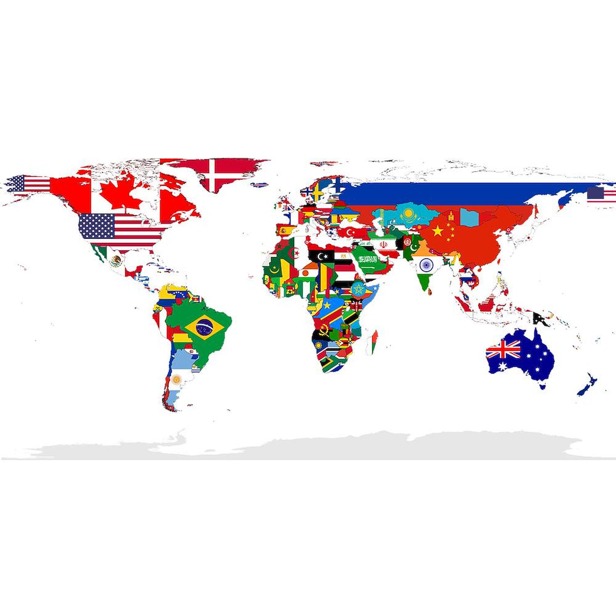 CafePress World Flags Map Mug Ceramic Coffee Mug, Tea Cup 11 oz