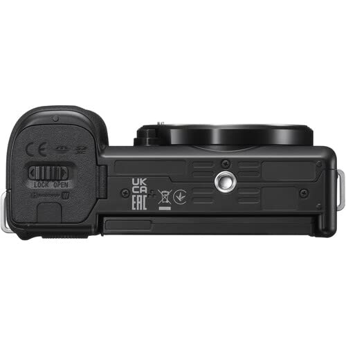 Sony ZV-E10 Mirrorless Camera (Body Only, Black) (ILCZV-E10/B) + 64GB Card + Corel Photo Software + Bag + 2 x NPF-W50 Battery + External Charger + Card Reader + LED Light + HDMI Cable + More (Renewed)