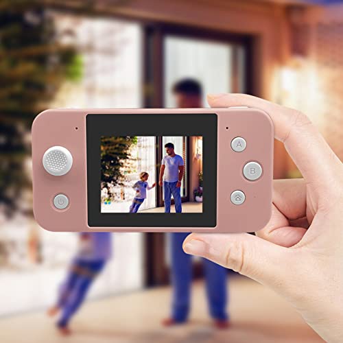 Kids Digital Camera, Front HD 20MP Children's Camera, 2.4in Screen for Boys and Girls Record The Happy Life, 1080P Rechargeable Electronic Camera with Easy Game