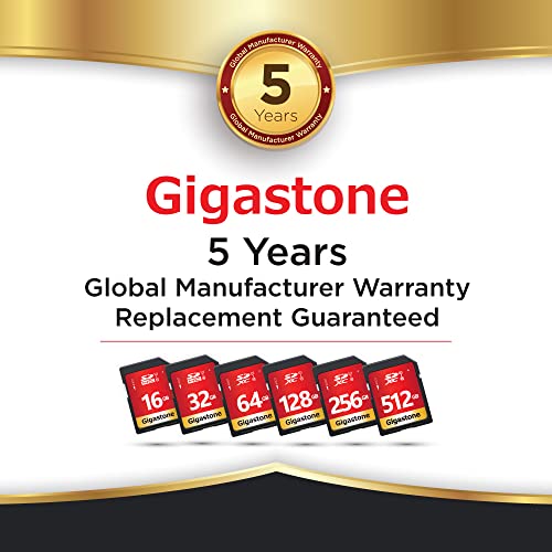 Gigastone 8GB 5-Pack SD Card UHS-I U1 Class 10 SDHC Memory Card Full HD Video Canon Nikon Sony Pentax Kodak Olympus Panasonic Digital Camera, with 5 Mini Cases