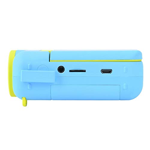 Kids Digital Camera, 1.77inch HD Screen Easy to Operate Kids HD Camera DIY Cartoon Stickers Cute and Bright Color for Children Birthday Gift(Blue)