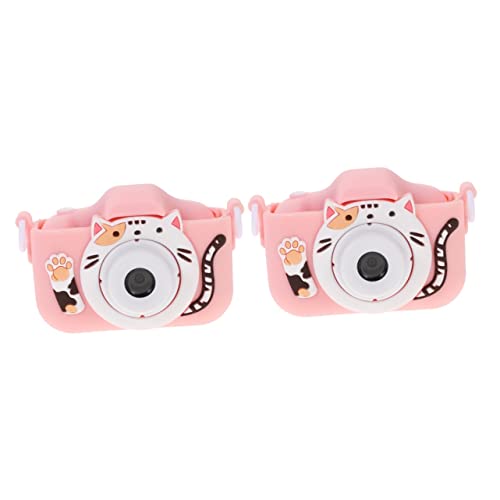 Milisten Digital Camera 2pcs Cartoon Digital Recorder Cameras Portable Children Toy Cat Mini Camera Boys Toddler Selfie Gaming Video Girls for P Kids Toddler Camera