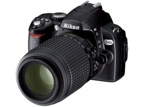 Nikon D40X DSLR Camera with 18-55mm f/3.5-5.6G ED II AF-S DX and 55-200mm f/4.5-5.6G ED AF-S DX Zoom-Nikkor Lens