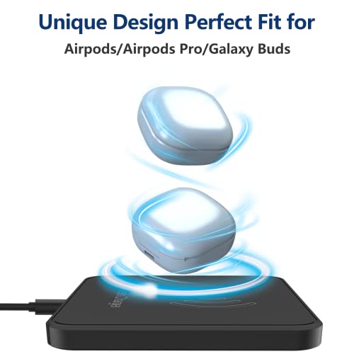 COO Wireless Charger 15W Max Fast Wireless Charging Stand, Wireless Phone Charger for iPhone 14/13/12/11/X/XS Max/XR/8, Samsung Galaxy S22/S21/S20/S10/S9/S8/Note 20/10/9 Wireless Charging Pad