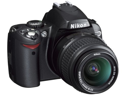 Nikon D40X DSLR Camera with 18-55mm f/3.5-5.6G ED II AF-S DX and 55-200mm f/4.5-5.6G ED AF-S DX Zoom-Nikkor Lens