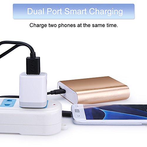 USB Wall Charger, Charging Adapter 3Pack 2.1A Dual Port USB Wall Charging Plug Block Head Box Travel Charger Cube Compatible iPhone 14 13 12 11 Pro Max XS XR X 8 7 Plus,iPad,iPod,Samsung,Android Phone
