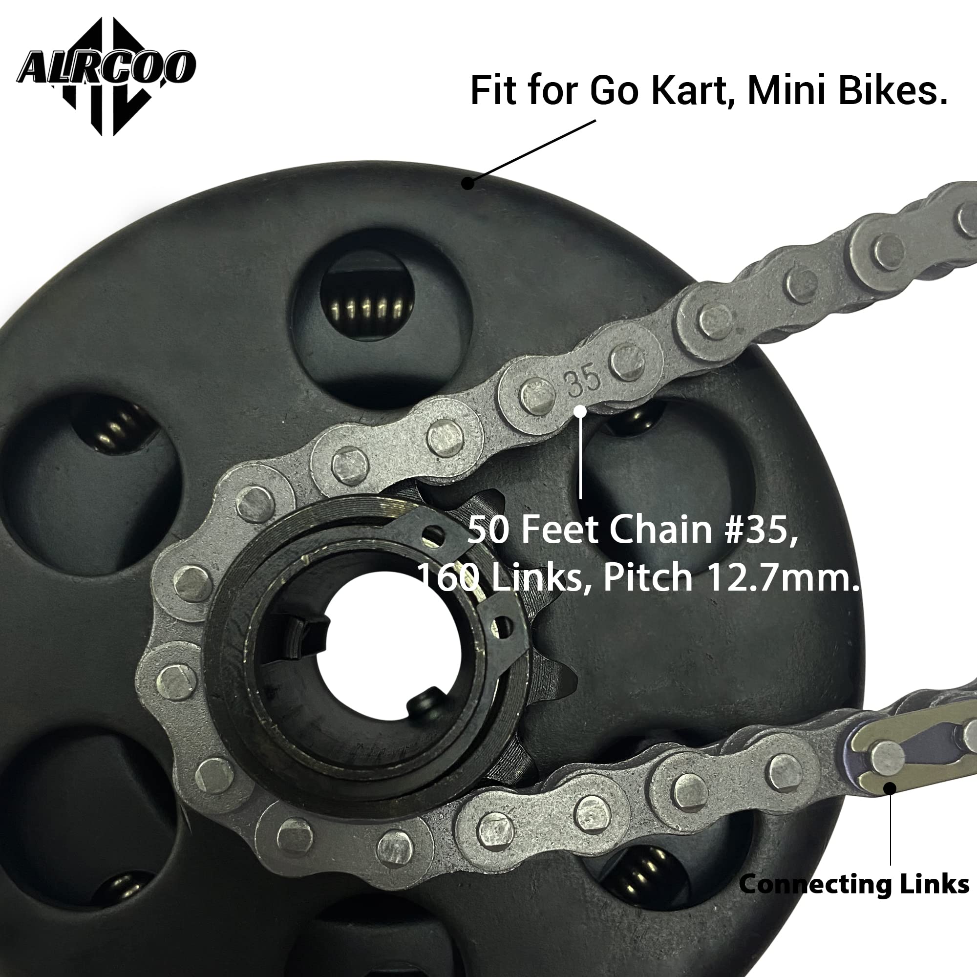 ALRCOO Centrifugal Go Kart Clutch 3/4" Bore #35 Chain 12T Predator 212 Clutch for Honda Go Karts Mini Bike 2-6.5 HP Engines