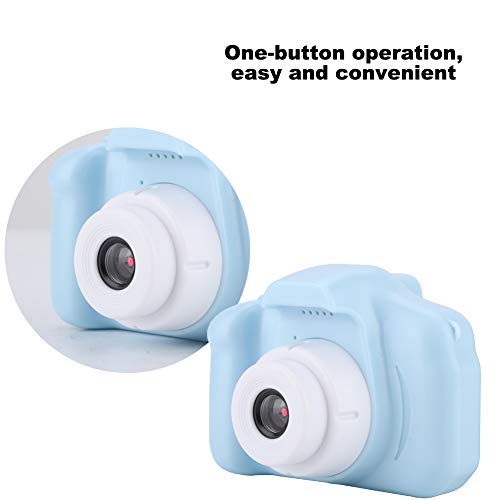 AMONIDA Kid Camera, 2.0 inch Toy Camera Kid Video Camera IPS Multi-Language Mini for Scenery Photography for Kids for Children(Blue, 12)