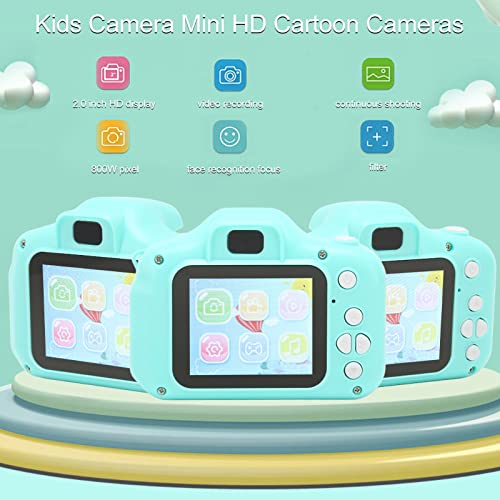 Kids Camera, 2.0 Inch IPS Screen HD 1080P Multifunction Mini Digital Camera Antidrop for Children's Gifts