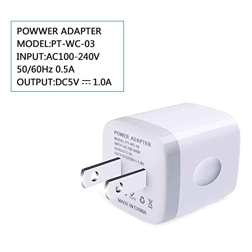 Charging Cube for iPhone, Charger Block, Power Bricks, NonoUV 4Pack Single Port USB Plug in Wall Charger Adapter Charger Box for iPhone 14 13 12 11 Pro Max 10 SE XR XS X 8 7 6,Samsung,Android,Kindle