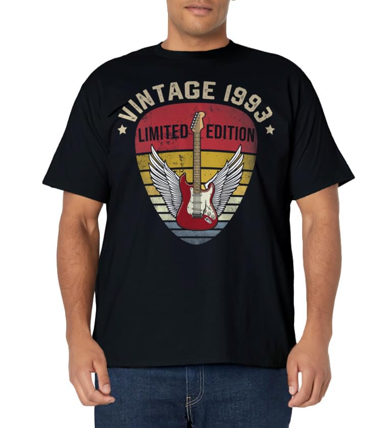 Turning 30 Birthday Decorations Men 30th BDay 1993 Birthday T-Shirt