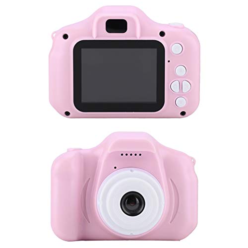 Kids Full HD Camera,X2 Mini Portable 2.0 inch IPS Color Screen Children's Digital Camera HD 1080P Camera,Digital Zoom,Shock Proof,Kids Safe,Photo Video Camera,Interesting Kids Digital Camera(Pink)