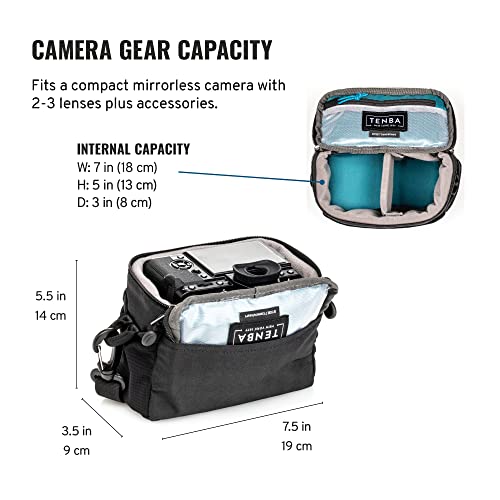 Tenba BYOB 7 Camera Insert - Turns any bag into a camera bag for DSLR and Mirrorless cameras and lenses β Black (636-626)