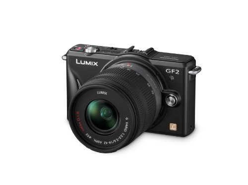 Panasonic Lumix DMC-GF2 12 MP Micro Four-Thirds Mirrorless Digital Camera with 3.0-Inch Touch-Screen LCD and 14-42mm Lens (Black)