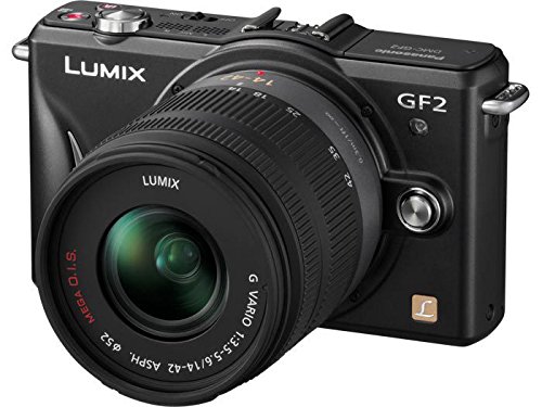 Panasonic Lumix DMC-GF2 12 MP Micro Four-Thirds Mirrorless Digital Camera with 3.0-Inch Touch-Screen LCD and 14-42mm Lens (Black)
