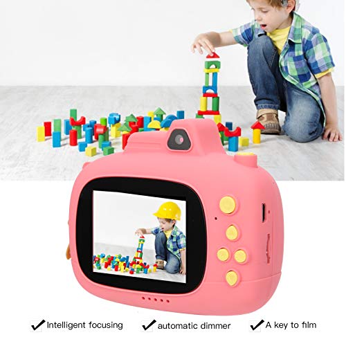 Mxzzand Children Camera Toy Children Digital Camera Video Camera Children for Outdoor Play (Pink)