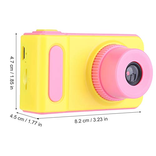 Jeanoko Children Camera, Compact Portable Firm Sturdy Cute Delicate Digital Camera Toy for Outdoor Photography Activities(Pink)
