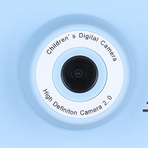 EBTOOLS Camera for Kids, 2.0 Inch IPS Screen 1080P Mini Toy Camera with 2000W Front and Rear Dual Cameras, Built in Games and Photo Stickers, Support 32GB Memory Card(Blue)