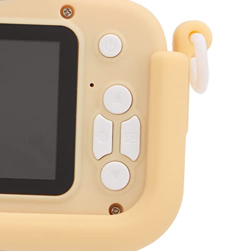 Kids Photo Video Camera, 2MP Kids Digital Camera High Definition 2 Inch Screen for Kids for Gifts(Beige)