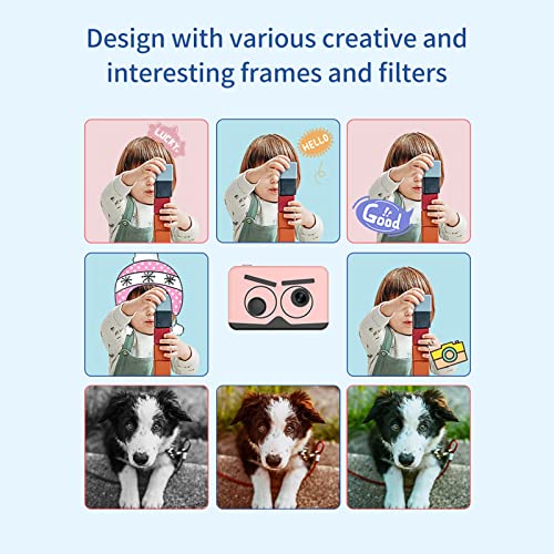 BISOFICE Portable Students Camera 20M Camera Auto Focus 2.0'' IPS Screen 1080P Video Record Mini Selfie Camera Learning Toy Christmas Birthday Gift Holiday Travel