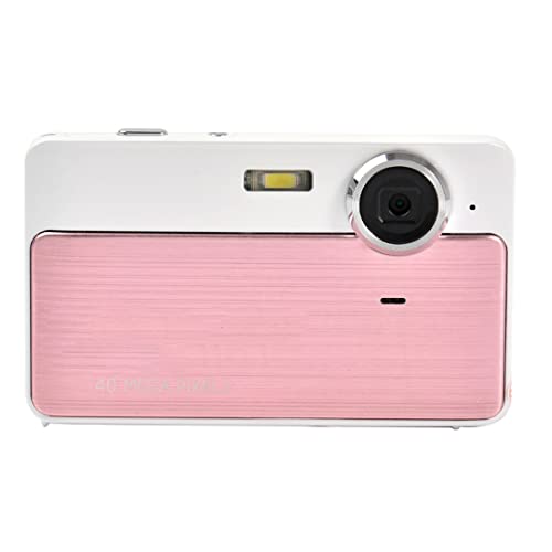 LINXHE Digital Camera 2.7 inch HD Camera Compact Camera Pocket Camera,8X Digital Zoom Rechargeable Small Digital Cameras for Kids,Beginners (Color : Pink, Memory Card : Without)