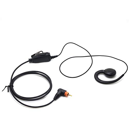 Kymate SL300 Earpiece with Mic Ptt for Motorola SL7550E SL1600 SL2600 SL7590 SL4000 SL1K SL2M SL8050 PMLN7189A Two Way Radio 1 Pin Swicel Headset Walkie Talkie