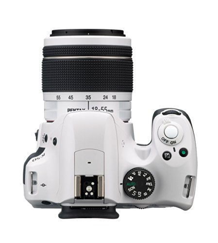Pentax K-50 16MP Digital SLR Camera Kit with DA L 18-55mm WR f3.5-5.6 and 50-200mm WR Lenses (White)